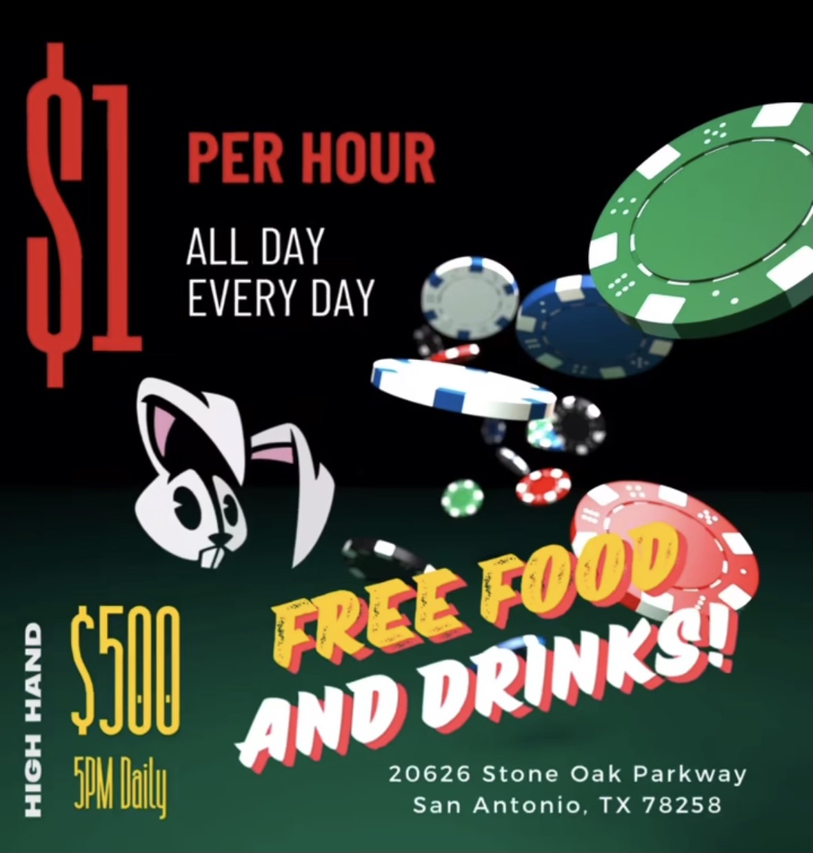 The White Rabbit Poker Room San Antonio, TX Tournaments, Reviews,